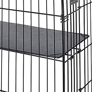 MidWest Homes for Pets Cat Playpen / Cat Cage Includes 3 Adjustable Resting Platforms, Removable Leak-Proof Pan, Easy 2-Door Top / Bottom Access & 4-locking Wheel Casters, 36"L x 23.5"W x 50.5"H