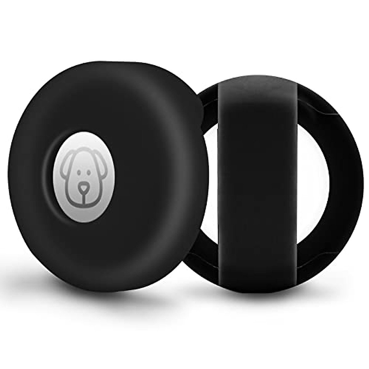 Airtag Holder for Dog Collar, CAISATEQ Silicone Protective Case Holder for 0.8-1.2inch Pet Dog Cat Tracker Case Compatible with Apple AirTag