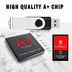 1GB Bulk Flash Drive 100 Pack EASTBULL USB 2.0 Flash Drives Bulk Thumb Drives Bulk USB Drives Pack Storage (Black)