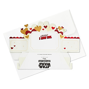 Hallmark Paper Wonder Star Wars Baby Yoda Pop Up Love Card, Anniversary Card (Reaching Out)