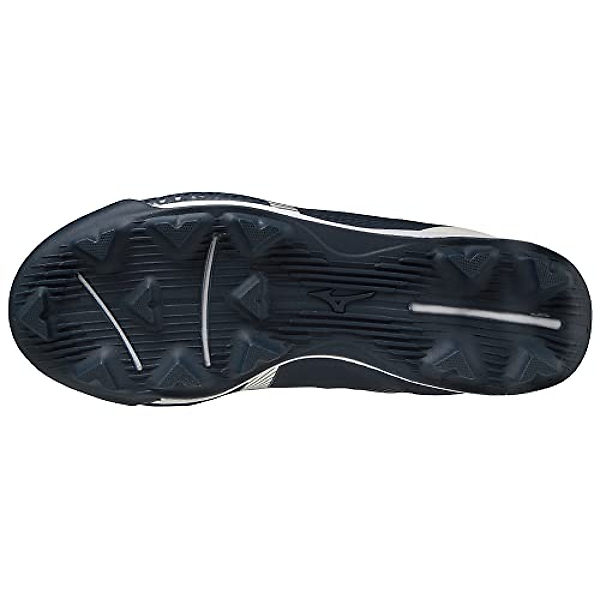 Mizuno Wave Lightrevo JR Baseball Shoe, Navy-White, 3.5