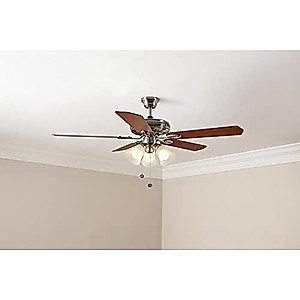 Hampton Bay Glendale 52 in. Brushed Nickel Ceiling Fan - AG524-BN