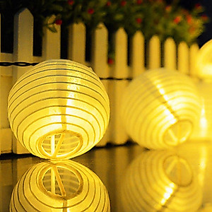 Novelty Place 6 inch White Paper Lanterns (Pack of 10) - Great Chinese/Japanese Home, Party & Wedding Decorations