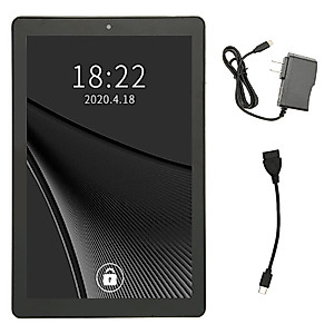 10 Inch Tablet, 2.0Ghz 8 Core Processor, 64Gb 3Gb 6000Mah, IPS Screen 3G Network 5G WiFi, Three Card Slots Android 11, HD Tablet PC Black Suitable for Study(USA)