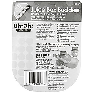 Mommys Helper Juice Box Buddies Holder for Juice Bags and Boxes, Colors May Vary, 1 Pack