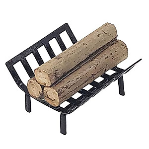 SAFIGLE 5 Sets Simulation Firewood Rack Handbag Accessories Metal Model Outdoor Decor Mini Furniture Kit Miniature Fire Rack Toys Garden Minihouse Fire Rack Ornamental Minihouse Fire Rack