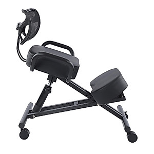 Aramox Orthopaedic Stool, Kneeling Chair with Cushion Upgraded Kneeling Chair for Office for Meeting Room for Home Task for Reception for Banking