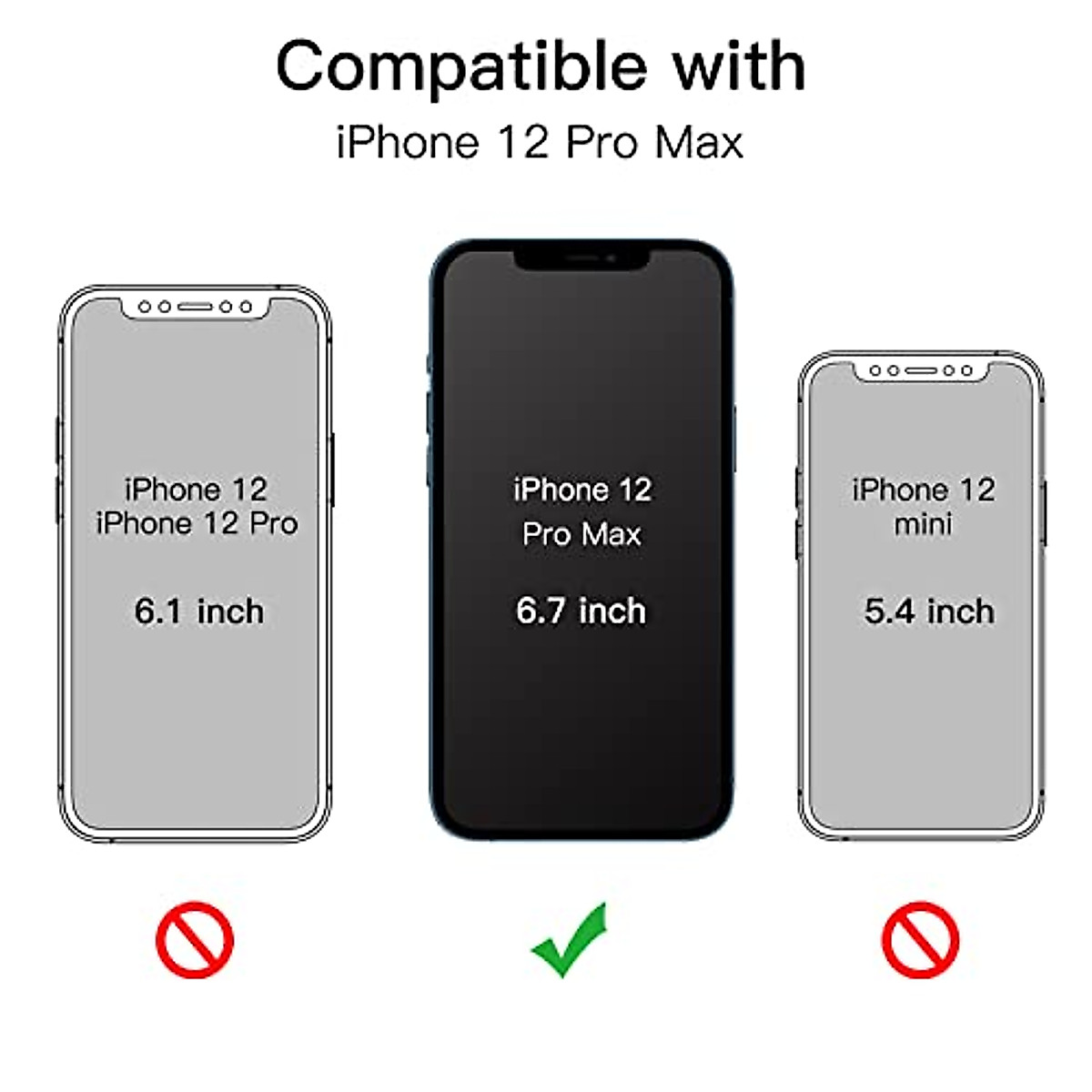 JETech Glitter Case for iPhone 12 Pro Max, 6.7-Inch, Bling Sparkle Shockproof Phone Bumper Cover, Cute Sparkly for Women and Girls (Clear)