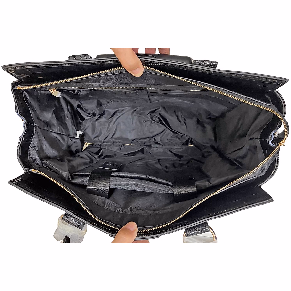 JKM Rolling Laptop Bag Women - The Contessa Purple Rolling Work Bag, Rolling Briefcase for Women