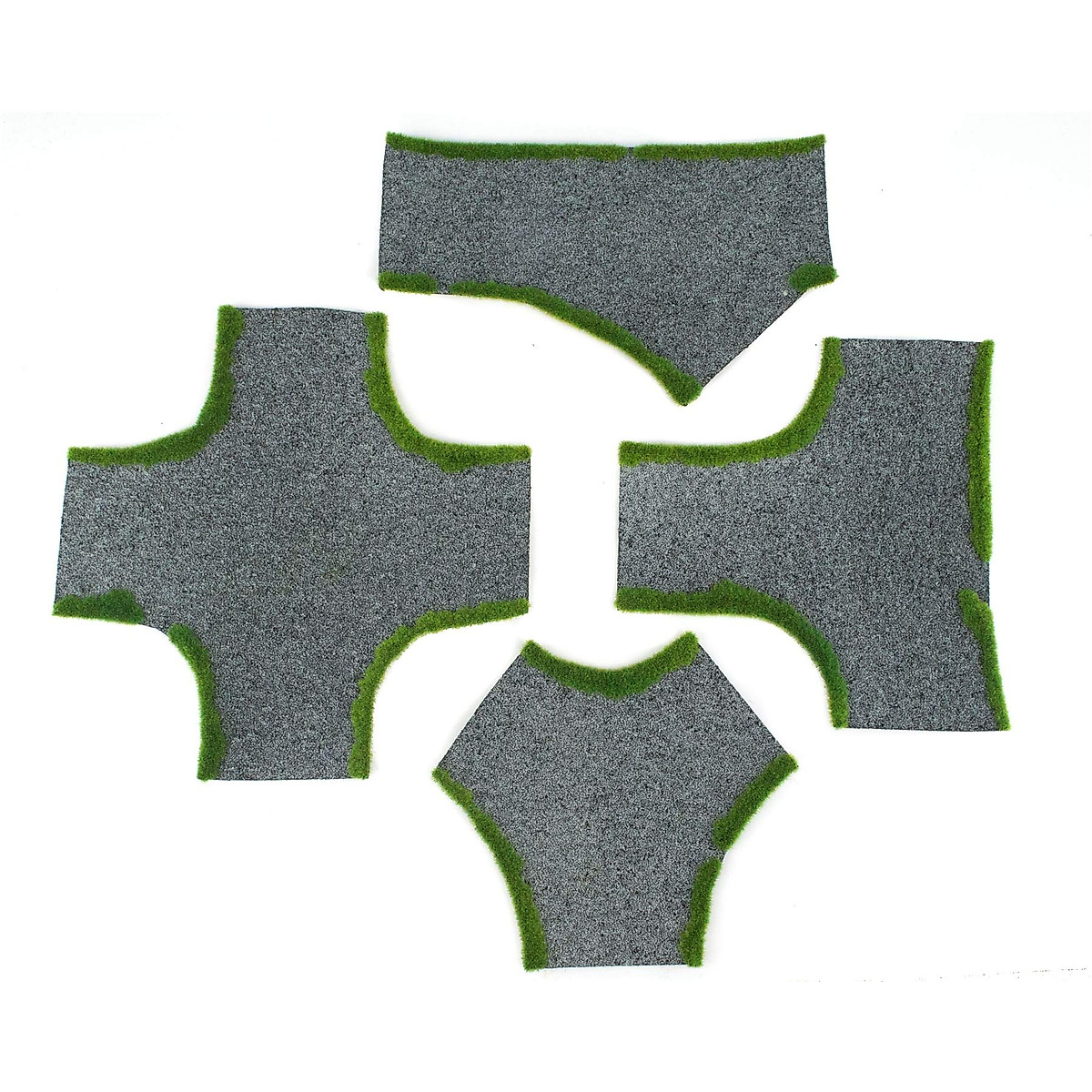 War World Gaming Road Junction, Straight & Curved Sections Full Set of 10 – 28mm Wargaming Scenery Terrain Model Diorama