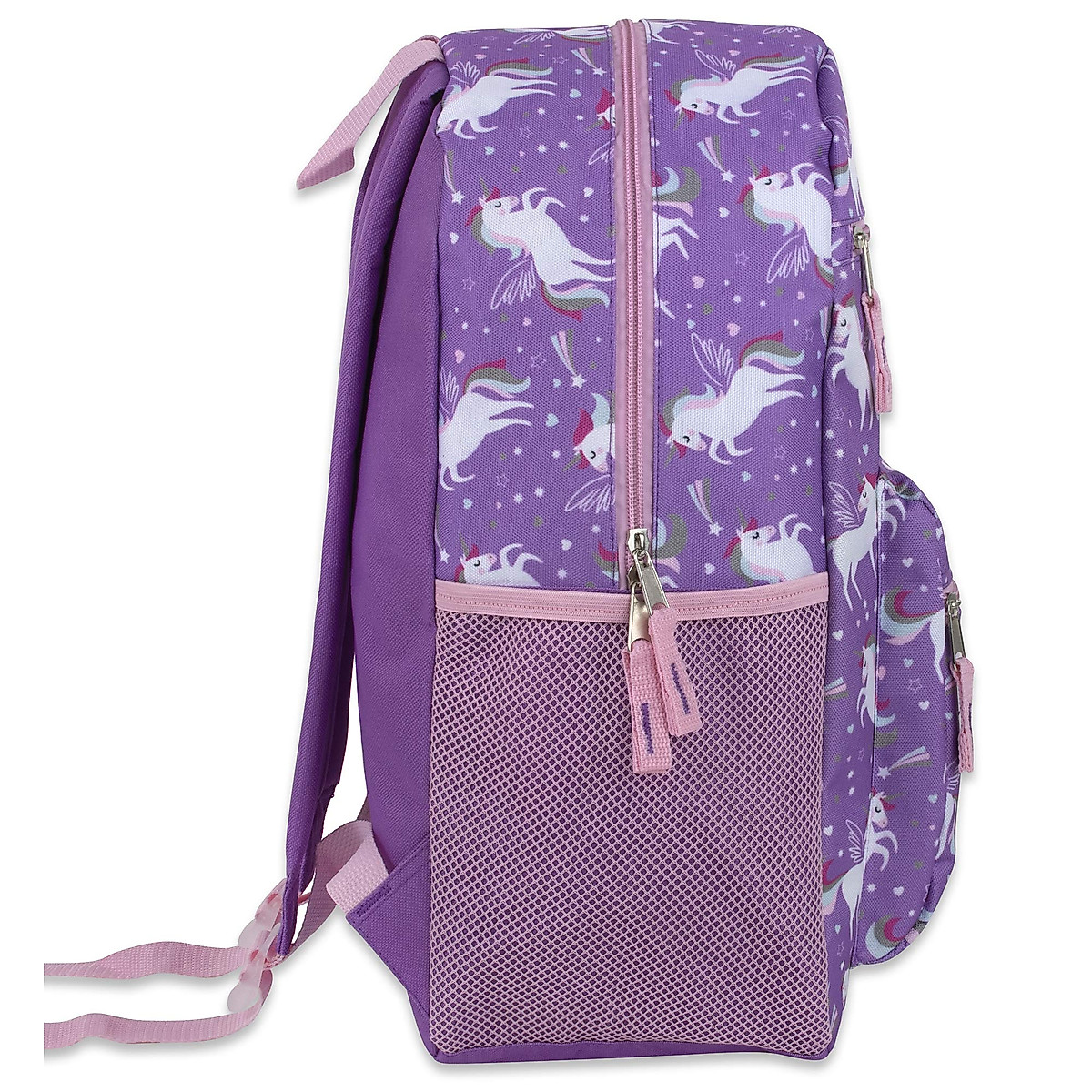 Girl's Backpack With Plush Applique And Multiple Pockets