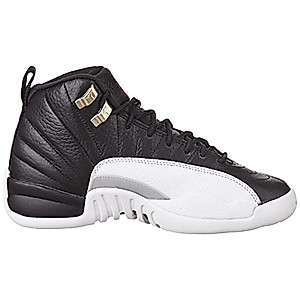 Jordan Boy's Air Jordan 12 Retro (Big Kid) Black/Varsity Red/White 4 Big Kid M