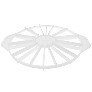 Xhziy Cake cutter 10/12 copies with handle Double sided cake part marks The cake slicer slices evenly Suitable for cakes up to 16 inches in diameter -1pcs