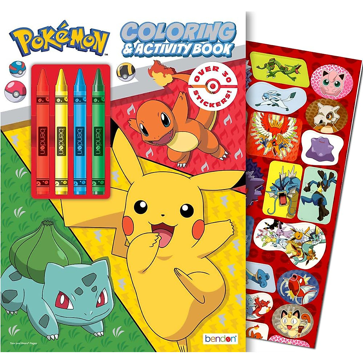 Pokemon Coloring Books Set for Kids Bundle with 3 Pokemon Coloring and Activity Books with Games, Puzzles, Stickers and More - Pokemon Gifts for Boys