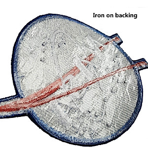 Lightbird NASA Patches 6 Pieces,Embroidered Iron On/Sew On Space Patches,US Flag Patch (Iron on/Heat Transfer Backing) 1