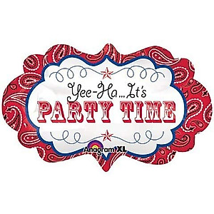 WESTERN BANDANA MARQUEE Birthday PARTY Hoedown Rodeo Balloons Decorations Supplies Horse Cow by Anagram