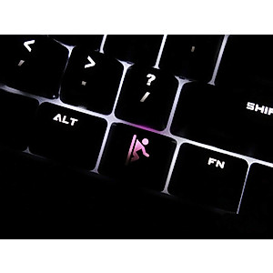 2 Pcs 1.5X R1 Backlit Set Portal Keycap Laser Carving CTRL/Win/ALT/FN Switchs OEM Profile for Most MX Mechanical Keyboards Gaming Replacement (2pcs 1.5u)