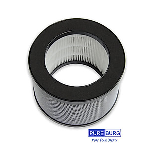 PUREBURG 2-Pack Replacement HEPA Filter Compatible with ToLife TZ-K1 Elechomes EPI081 EP1081 FreAire KN-6391RGB & AROEVE MK01 MK06 Kloudi DH-JH01 POMORON MJ001H Air Purifiers