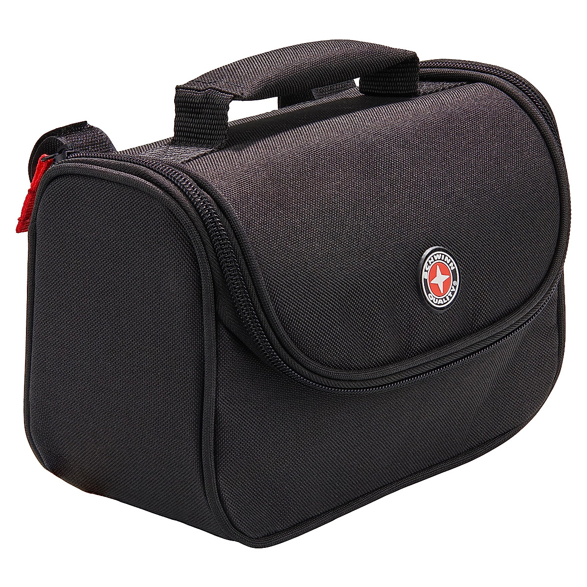 Schwinn Bike Handlebar Bag, Easy to Install, Front Bag Mounted Bicycle Accessories, Waterproof and Zippered, Black