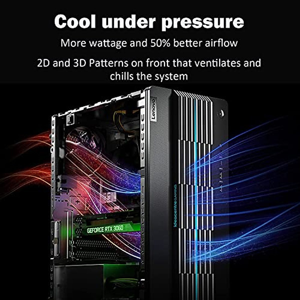 Lenovo IdeaCentre 5i Gaming Desktop, 12th Gen Intel Core i7-12700, Geforce RTX 3060, 32GB RAM, 512GB PCIe SSD + 1TB HDD, Wi-Fi 6, DisplayPort, HDMI, Windows 11 Home, Black