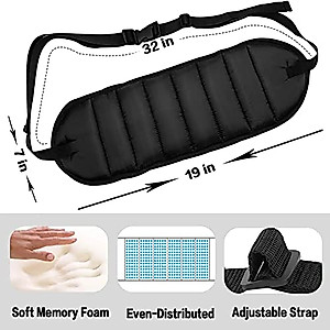 Niuelai Foot Rest Airplane Travel Footrest - Flight Leg Hammock Hanger Sling to Prevent Back, Leg, Knee, Hip Pain & Stiffness - Portable Travel Accessories Adjustable Height for Plane, Train, Office