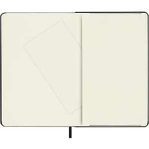 Moleskine Classic Notebook, Hard Cover, Medium (4.5" x 7") Plain/Blank, Black, 208 Pages