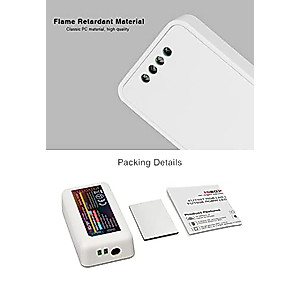 LGIDTECH FUT037 Miboxer RGB LED Strip Light 2.4GHz RF Wireless 4-Zone Controller Receiver Box,Used to 5050 2538 3528 LED Strips Light.Work with FUT096 B3 WL-Box1 Gateway,Compatible with Alexa via hub
