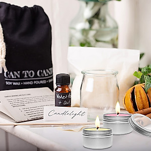 Lainrrew 15 Pack 2oz Metal Round Tins, Aluminum Empty Candle Tins with Screw Lid Small Storage Travel Tin Jars Containers for Spices, Candles, Arts & Crafts, Cosmetics (2oz)