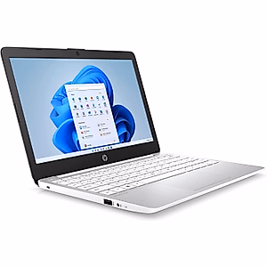 HP Stream 11-inch HD Laptop, Intel Celeron N4000, 4 GB RAM, 32 GB eMMC, Intel UHD, Windows 10 Home in S Mode (11-ak0020nr, Diamond White) (Renewed)