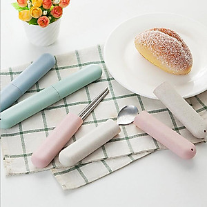 4Pcs Travel Toothbrush Holder - Wheat Straw Toothbrush Travel Case Portable Toothbrush Holders for Camping, Business Trip, Home - Toothbrush Case for Traveling Kit Toothbrush Holder Set