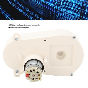 Electric Motor Gear Box, ATV Gear Box White Easy Installation for Engineer for Car Toy Parts
