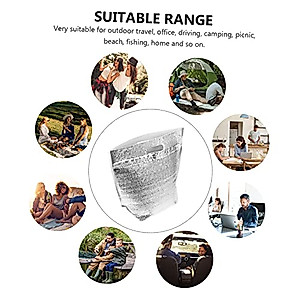 ULTECHNOVO Food Bag 12 Pcs Self-sealing Thermal Bag Organizer Tote Bag Zippered Tote Food Insulation Pouch Thermal Box Liners Heat Insulated Bag Baking Take-out Food Thermal Bag