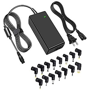 TKDY 90W Laptop Charger Power Cord, fit for DC 19V 19.5V 20V 18.5V 15V 16V Computer, for HP Dell Acer Toshiba IBM Lenovo Asus Gateway Samsung Fujitsu Notebook PC AC Adapter.
