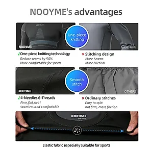 NOOYME Thermal Underwear for Men Long Johns for Men, Long Underwear Mens Base Layer Men for Cold Weather Black-grey