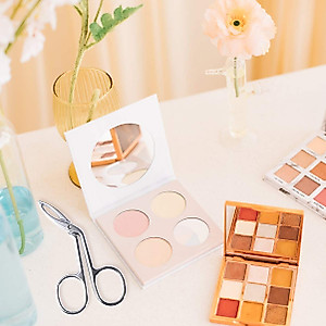 Beaupretty Eyebrow Tweezers, Scissors Shaped Eyebrow Slant Tip Tweezers Clip, Eyebrow Clip Tweezers for Lady Girls Women 2 pcs