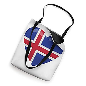 Iceland Heart Iceland Souvenir Men Women Kids Iceland Flag Tote Bag