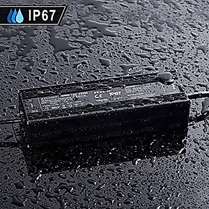 LED Driver 250W 12V, Waterproof IP67 LED Transformer,LED Power Supply 110V AC to 12V DC Low Voltage Output with 3-Prong Plug 3.3 Feet Cable for LED Light, Computer Project, Outdoor Light