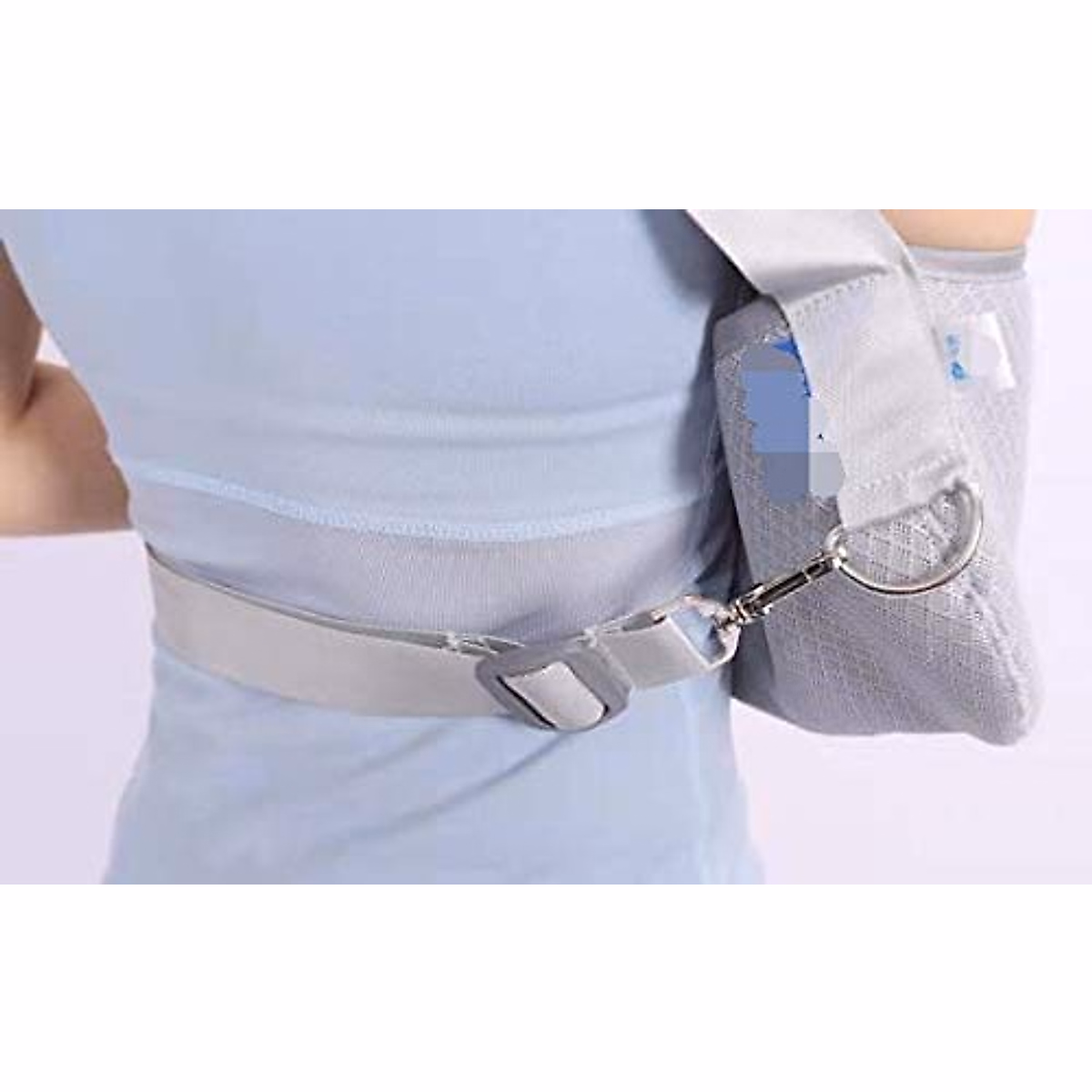 Mesh Shoulder Sling Arm Brace for Torn Rotator Cuff Injury Right Left Support Adjustable Immobilizer with removable stay support Stabilizer for Elbow, Wrist, Thumb Injuries, Medium