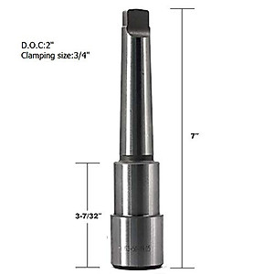 Annular Cutter Arbor JESTUOUS with Morse Taper MT3 for 3/4 Inch Weldon Shank Annular Cutters Extension on Drill Press