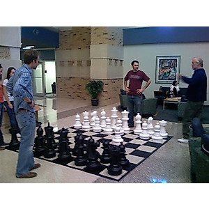 MegaChess Giant Oversized Premium Chess Set with 25 Inch Tall King with Quick Fold Nylon Mat