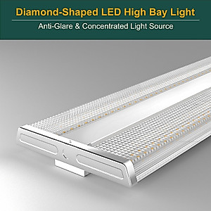 ACOHOOK 2FT 200W LED Commercial Linear High Bay Light 28000LM[Eqv.960W MH/HPS],AC100-277V【Driver Equipped】 5000K,Linear Hanging High Bay Light-2Pack