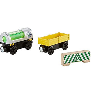 Thomas & Friends Wooden Railway Train Engine On-The-Glow Cargo - Battery Operated DVL66