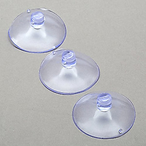 dophee 10pcs 40mm/1.57" Transparent Suction Cup Sucker for Window Wall Hook Hanger Kitchen Bathroom Smooth Surface