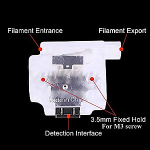 3-Pack 1.75mm 3D Filament Detection Module Run-Out Pause Detecting Monitor Filament Sensor for Ender 3 Pro CR-10 3D Printer and Lerdge Board