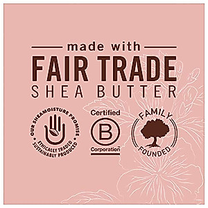 SheaMoisture Curling Gel Souffle for Thick, Curly Hair Coconut , Hibiscus to Moisturize and Protect Hair 12 oz