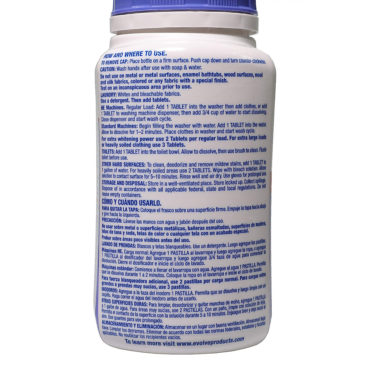 Evolve Concentrated Bleach Tablets - 32-ct (Pack of 2 Original Scent) (Summer Lavender)