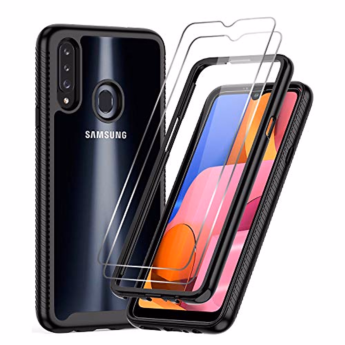 LeYi for Samsung Galaxy S10 Plus Case, Black/Clear
