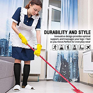 Hi Clasmix 5 Pairs Compression Socks for Women&Men-20-30mmhg Best for Circulation,Pregnancy,Media,Nurse,Running,Travel(Multicoloured 13a Large-X-Large)