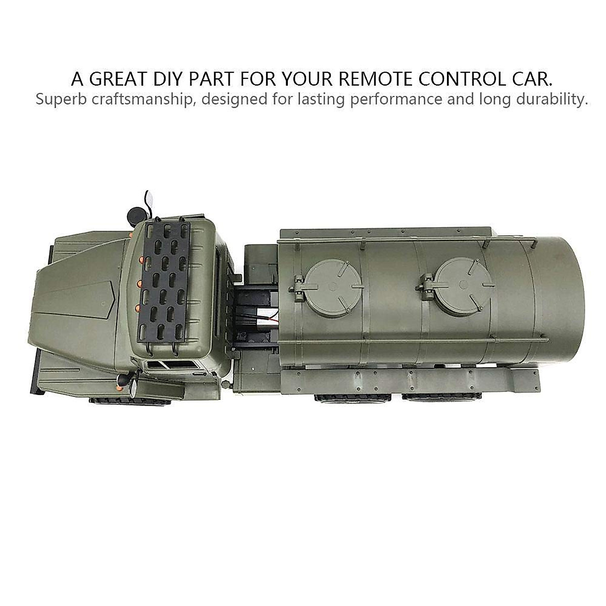 ZJchao Oil Trailer Chassis Spare Tire Kit, for WPL 1/16 B36 B-36 B36K B36KIT Military Truck Car Spare Parts DIY Car Accessoy