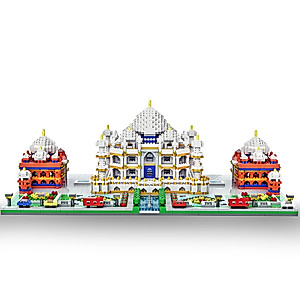SEMKY Micro Mini Blocks Taj Mahal Famous Landmark Model Set,(5477Pieces) -Building and Architecture Toys Gifts for Kid and Adult